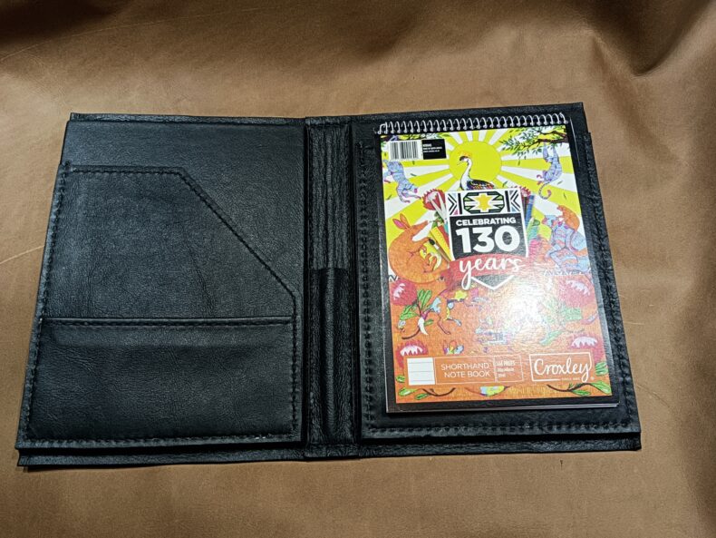 A5 Notepad holder - Leather Creations
